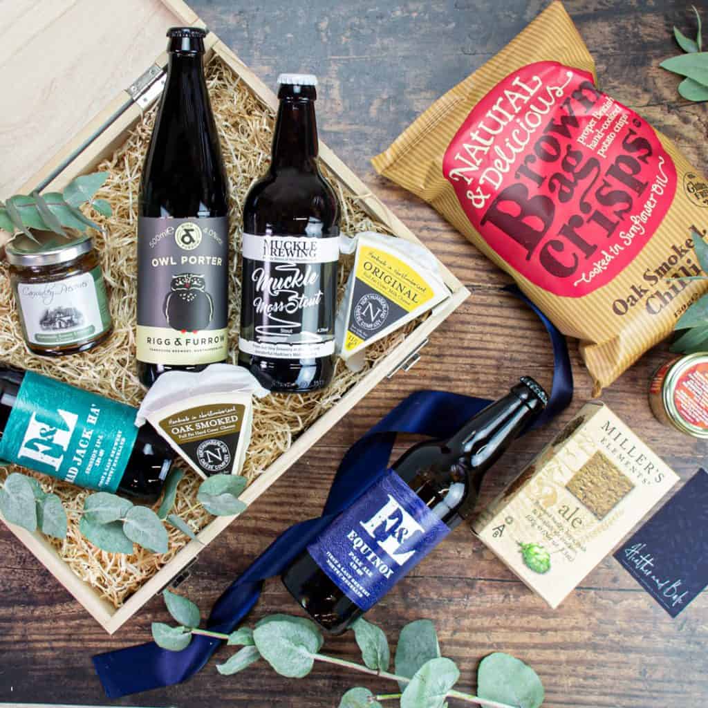 Hadrian Real Ale and Cheese Hamper - Heather and Bale