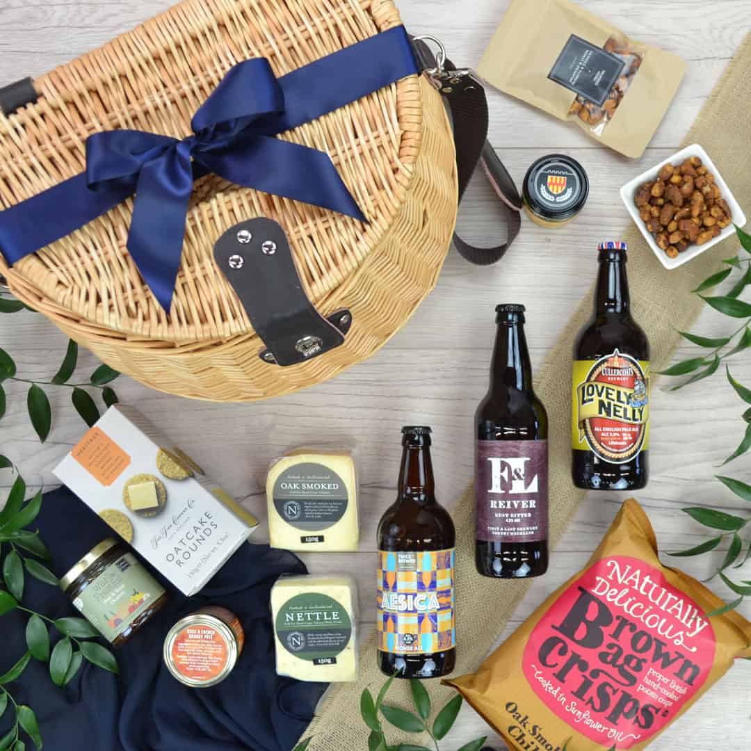 Ale & Cheese Trout Creel | Beer Lovers Hamper | Heather and Bale