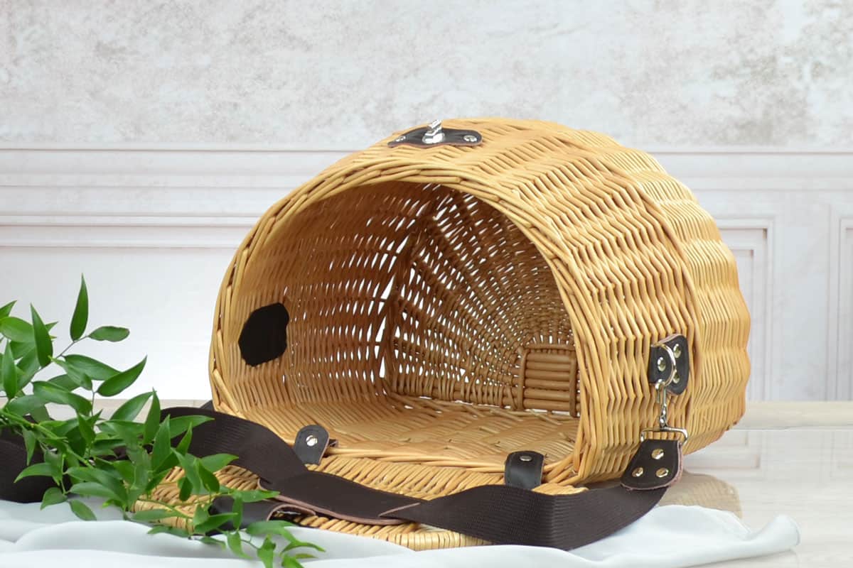 Trout Creel Picnic Basket Heather and Bale