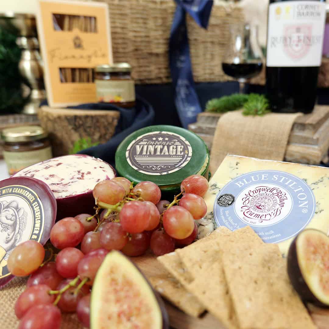 The Ruby Port & Stilton Hamper - Heather and Bale